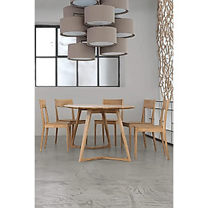 River 'Oval' Table. All solid Hardwood. Highest quality on Amazon.