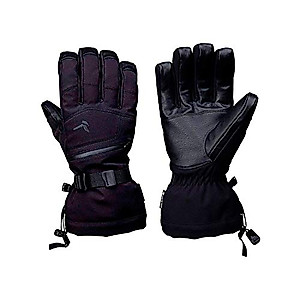 Kombi Men's Durable Waterproof Windproof Breathable Cold Weather Insulated Sanctum Glove, Black, Large