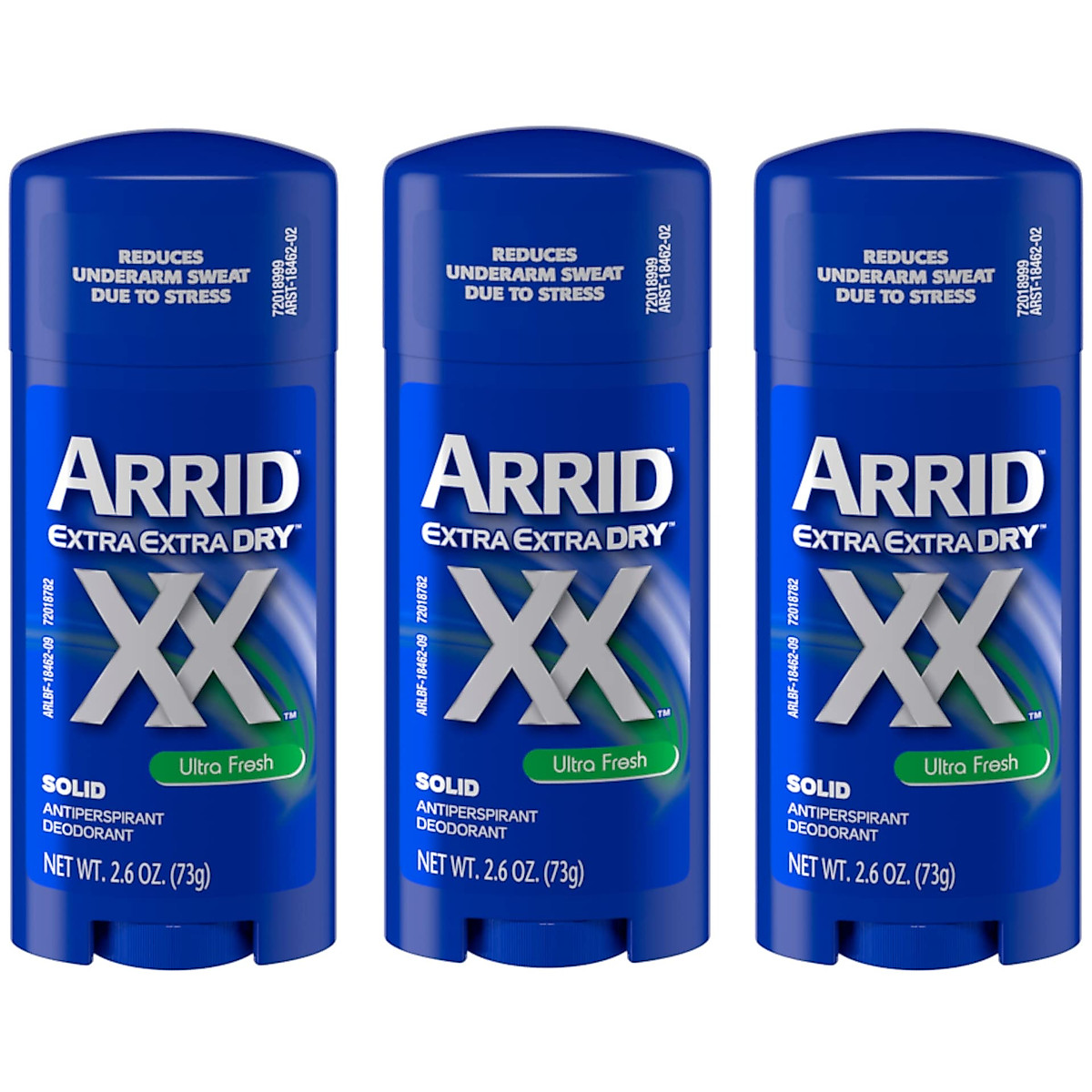 Arrid XX Solid Antiperspirant & Deodorant-Ultra Fresh-2.7 oz (Quantity of 3)