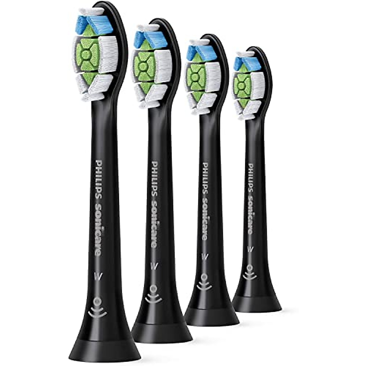 Philips Sonicare HX6064/33 DiamondClean Standard Size Black Toothbrush Heads (4 Pack)