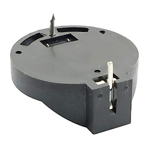 RuiLing 10-Pack Black 3V 2032 Battery Holder Button Coin Cell Case CR2032 CR2025 CR2016