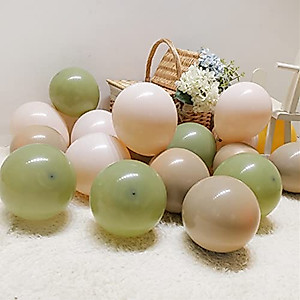 134Pcs Safari Jungle Balloon Garland Arch Kit- Sage Olive Green and Brown Balloons for Wild One Dinosaur Theme Party Supplies with Animal Print and Metallic Gold Ivory Tan Balloons for Boy Girl Lion King First Bithday Woodland Baby Shower Wedding Graduati