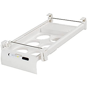 WeeSprout Freezer Tray for Baby Food Storage Jars, Holds 4 oz & 8oz Glass Baby Food Containers, Fits Most Freezers, Space-Saving Drawer Design, Label Marker Included (White)