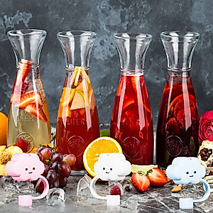 Silicone Straw Tips Cover 6 Pack Reusable Cloud Shape Straw Covers Protector Cute Straw Plugs Drinking Straw Tips Lids Anti-dust Silicone Straw Caps for 6-8 mm Straws (White Cloud style)