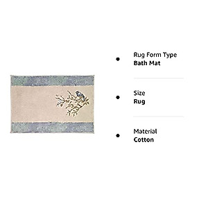 Avanti Linens - Bathroom Rug, Ideal for Kitchen or Mudroom, Decorative Bird Home Decor (Love Nest Collection)