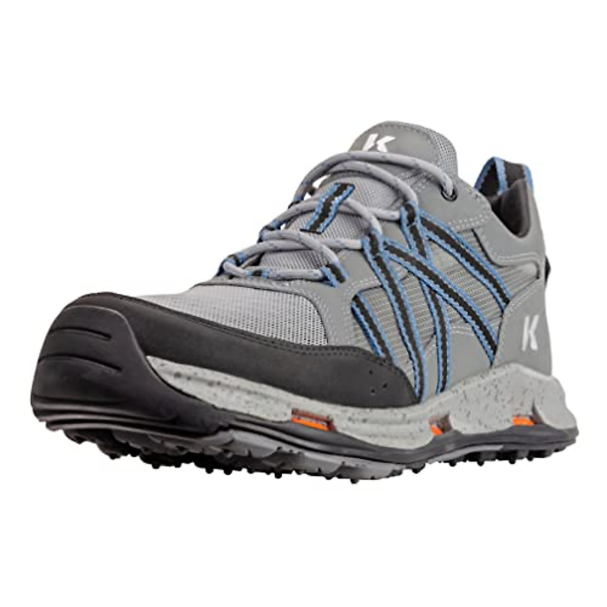 Korkers Men's All Axis Shoe - All Terrain Warm Weather Performance Water Shoe - Included Interchangeable TrailTrac Sole/Size 12