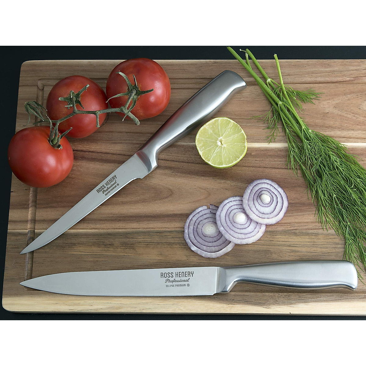 Ross Henery Professional 10 Piece Premium Stainless Steel Chef's Knife Set/Kitchen Knives in Case