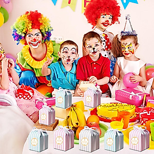 iyunchao Pink Party Favor Boxes 4.5x3.15x3.15 Inch (50 Pack), Treat Boxes Party Favors for Birthday Party Wedding Baby Shower, Cute Cookie Box for Kids Boys Girls