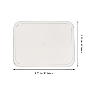 Stainless Steel Baking Pan Cake Pan with Lid BBQ Pan Rectangular Pan Fridge Storage Container Dumpling Storage Box Salad Box Leakproof Metal Food Containers 23X17X5CM