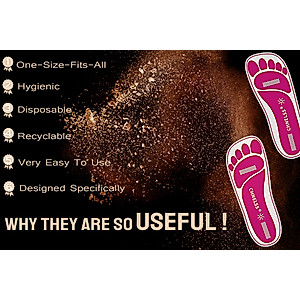 Pink 120Pairs(240Feets)Disposable Spray Tanning Feet Pads for Hygienic Foot Protectors,Comfortable & Hygienic Spray Tan Pads Feet-Specifically for the Spray Tanning Industry or Salon,One Size-Non Slip