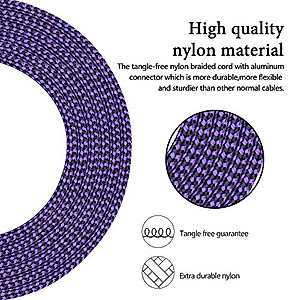 AILKIN Micro USB Cable, 5-Pack 6ft High Speed Nylon Braided Android Charging Cables for Samsung Galaxy J8/J7/S7/S6/Edge/Note5, Sony, Motorola, HTC, LG Android Tablets and More USB to Micro USB Cords