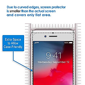 JETech Screen Protector for iPhone 8, iPhone 7, iPhone 6s and iPhone 6, 4.7-Inch, Tempered Glass Film, 2-Pack
