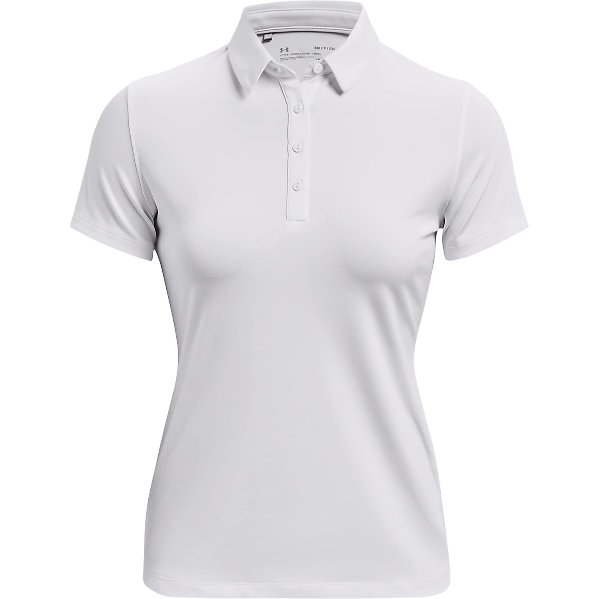 Under Armour Zinger Short Sleeve Golf Polo, White (100)/White, Small