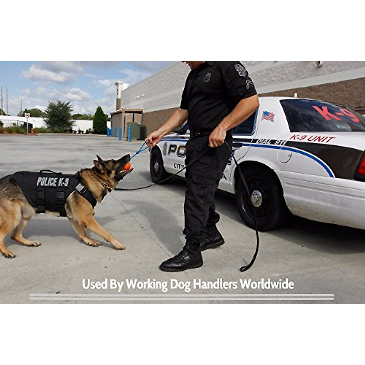 The Nero Ball Classic TM - K-9 Ball On a Rope Reward and Exercise Toy - Police K-9 - Schutzhund