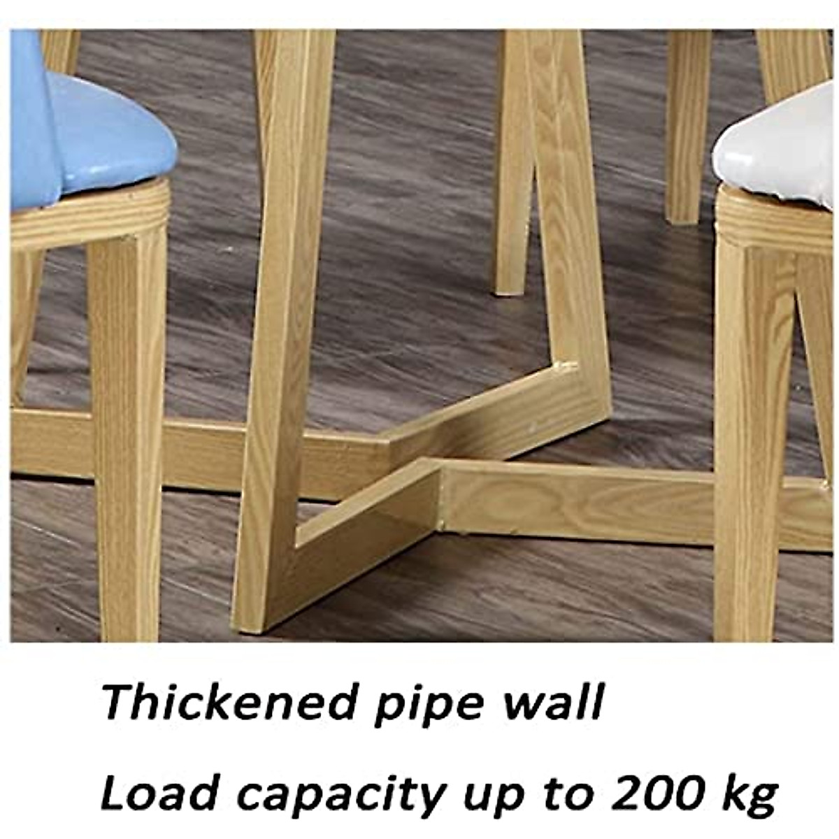 Conference Reception Room Coffee Table with Chair, Table and Chair Combination Restaurant Bar Farmhouse Balcony Tea Shop Reception Leather Lounge Study Cake Shop Round Table (Yellow 60cm) ( Color : Ye