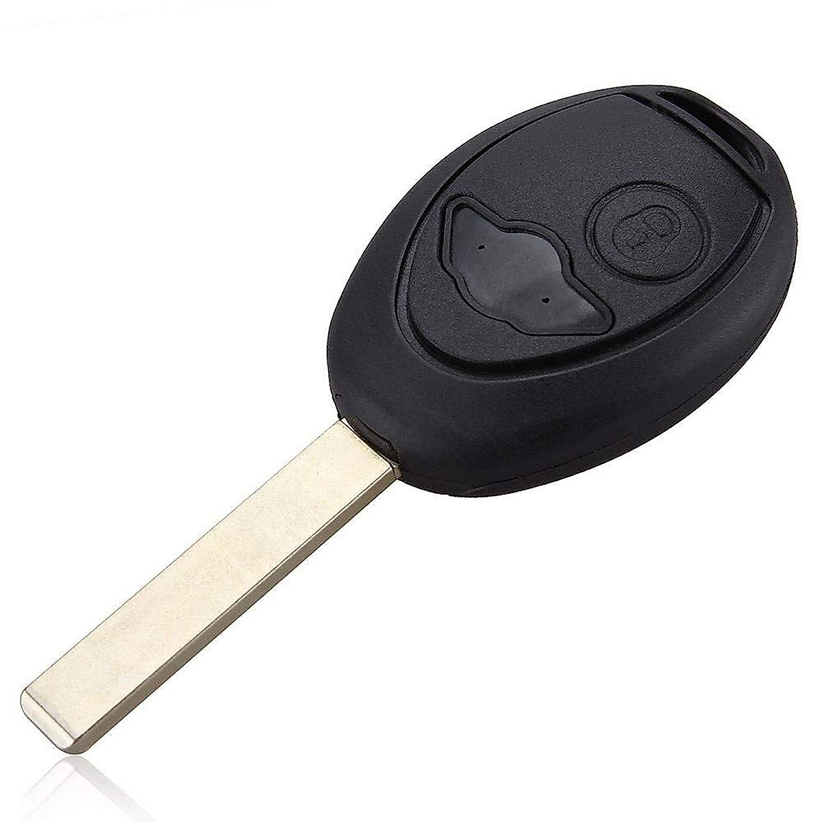 ORANDESIGNE Remote Key Fob Shell Replacement Uncut 2 Button Case Cover for Car Mini Cooper S R50 R53 2002-2005, Pack of 2