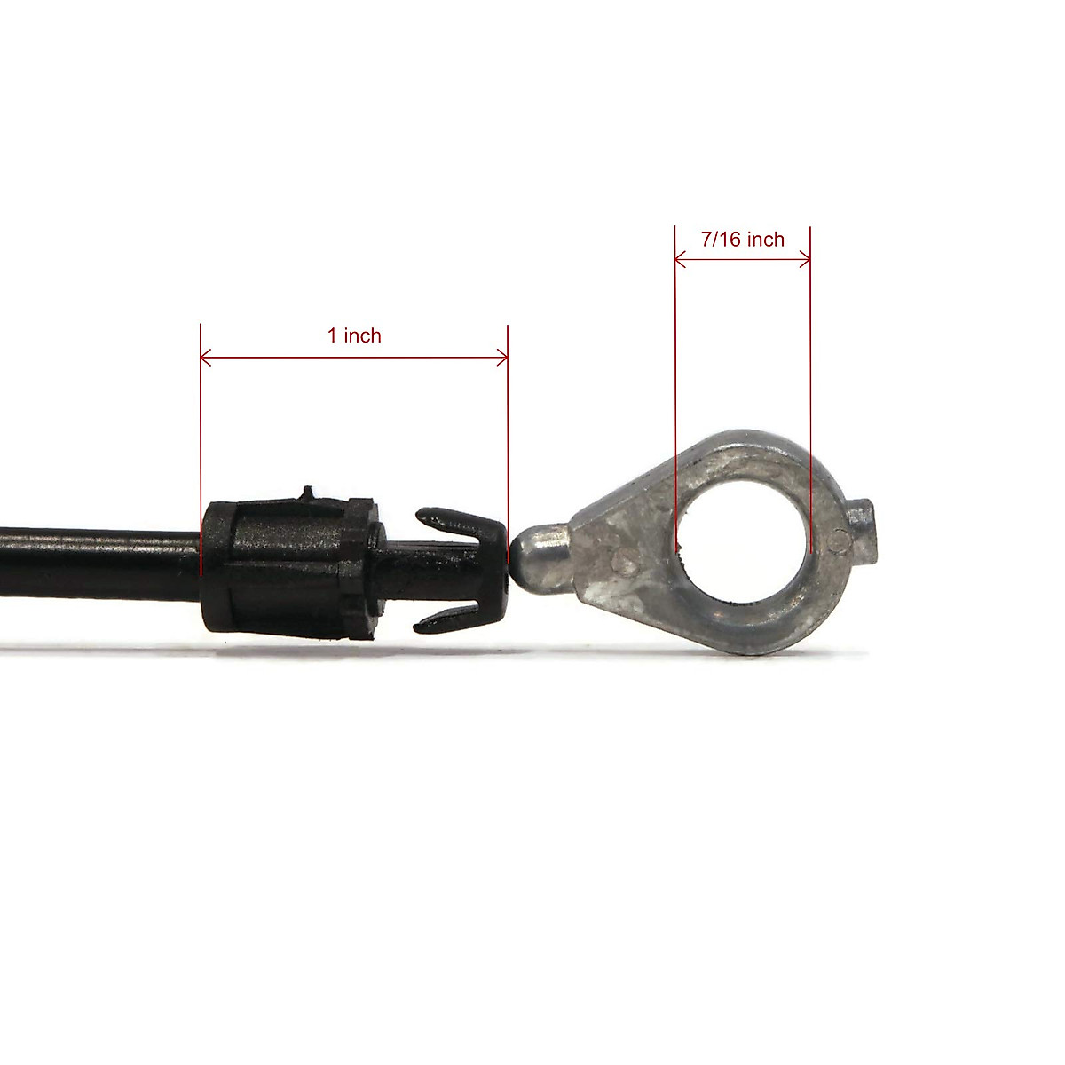 Compatible Clutch Cable with Spring Replacement for 408319, 532435110, 532408319