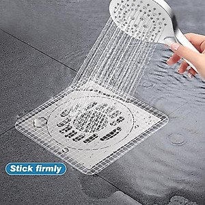 50Pcs Disposable Shower Drain Hair Catcher for Bathroom Accessories Apartment Essentials Mesh Stickers for Kitchen Sink Bathtub (Yellow)