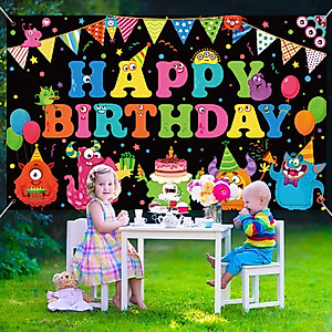 Birthday Backdrop Birthday Party Photography Background Decorations Happy Birthday Backdrop Banner Cake Table Banner for Baby Shower Party Supplies Photo Booth Props
