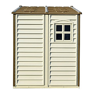 Duramax 30115 StoreAll Vinyl Storage Shed, Offwhite/Brown