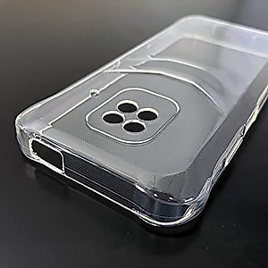 Ytaland for Ulefone Power Armor 14 case, Crystal Clear Soft Silicone Shockproof TPU Transparent Bumper Protective Phone Case Cover