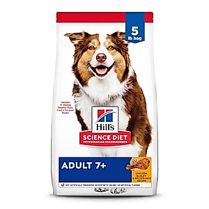 Hill's Science Diet Senior 7+ Chicken Meal, Barley & Brown Rice Recipe Dry Dog Food, 5 lbs.