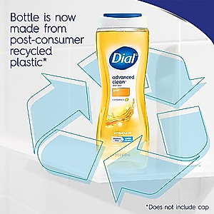 Dial Body Wash, Advanced Clean Gold, 16 fl oz, Pack of 6