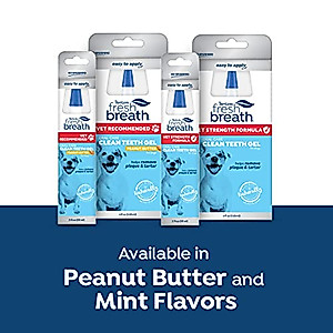 Fresh Breath Certified Wellness Collection Vet Strength Oral Care Clean Teeth Gel, 4oz - Freshens Dog Breath - Removes Plaque & Tartar - Cleans Teeth - Dog Dental Care - No Brushing Required