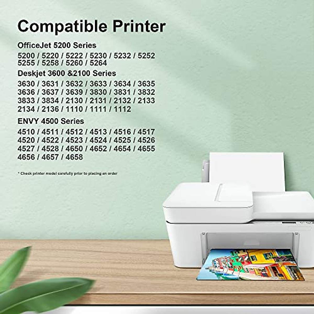 63XL Black/Tri-color Ink (2-Pack), 63XL Ink Cartridges Combo Pack Replacement for HP Ink 63 63XL for HP OfficeJet 3830 4650 4655 5200 5255 Envy 4520 4510 4512 DeskJet 1112 F6U63A F6U64A,Remanufactured