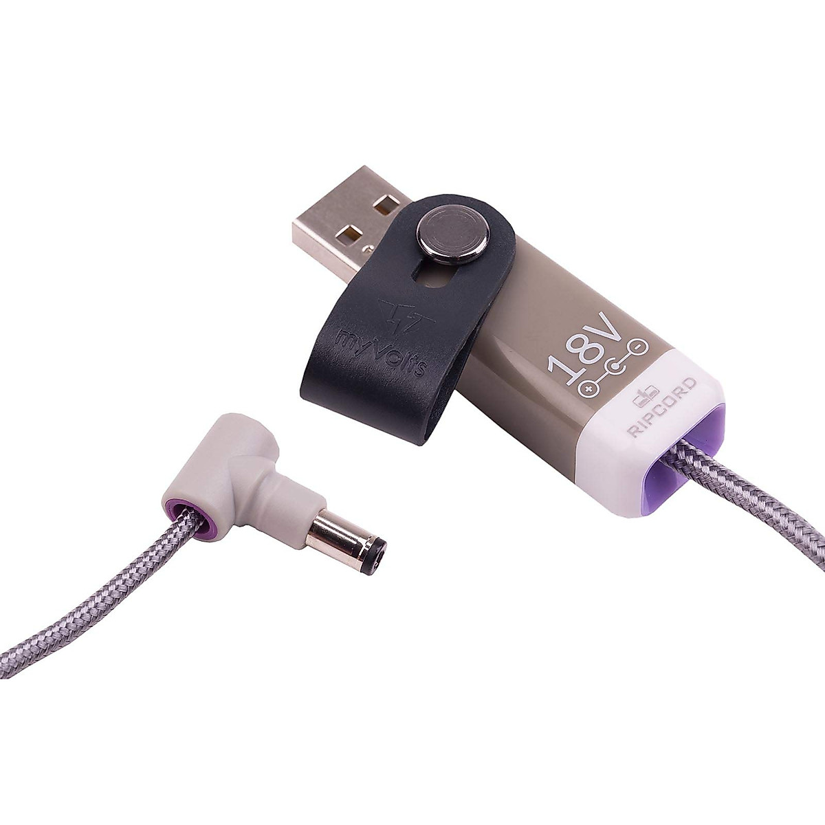 myVolts Ripcord USB to 18V DC Power Cable Compatible with MXR KFK 10-Band EQ Effects Pedal