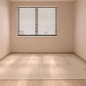 Clear PVC Desk Chair Mat 2mm Area Rug Large Clear Vinyl Runner Rug/Protector for Hardwood Floors - Multipurpose Rectangular Vinyl Roll, Anti-Oxidation,Can be Cut,80/100/120/140cm Wide,100-600cm for O