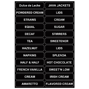 PC 1000 Combo: 2 Piece Combo Coffee Condiment Organizer,3 Column Cup, Lid Holder.for One A Very Professional Presentation. Has 8 Extra Tall Shelf Dividers