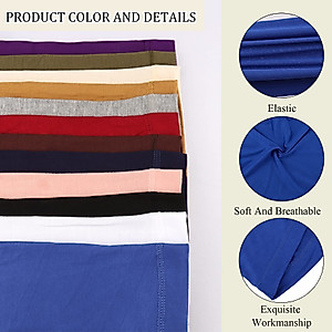 Under Hijab Hat Cap Stretch Solid Color Muslim Under Scarf Bonnet Jersey Cap Head Wrap Tube Hat Opens on 2 Ends Neck Cover