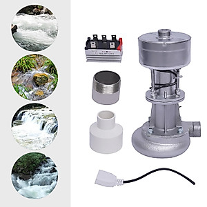 Micro Hydroelectric Generator 110V Mini Hydro Power Water Turbine Generator 500W Hydroelectric Power Station Water Turbine Water Flow Generator, Natural Water Power To Generate Electricity