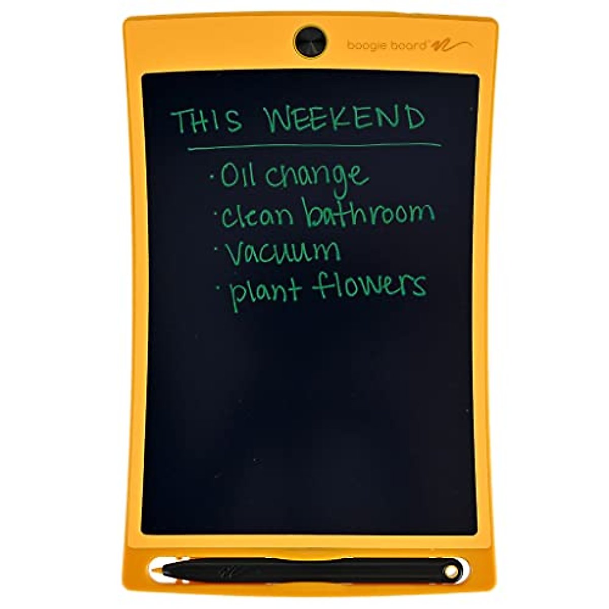 Boogie Board Jot Reusable Writing Tablet for Adults, 8.5" Digital Notebook with Instant Erase, Digital Notepad with Magnets, Note Taking Tablet for Work or School, Gold