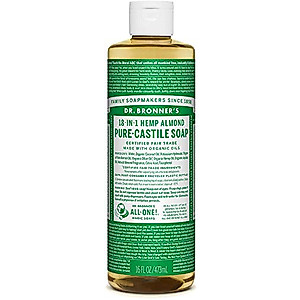 Dr. Bronner's Almond Liquid Castile Soap 16 Fl Oz liquid