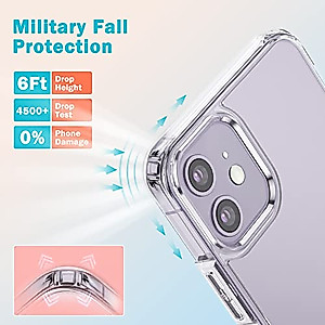 KKM Designed for iPhone 11 Case 6.1-inch, Not Easy Yellowing Shockproof Protective Phone Case for iPhone 11, Heavy Duty Bumper Shell Anti-Scratch Cover Clear