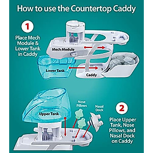 Navage Countertop Caddy and Leopard Travel Bag