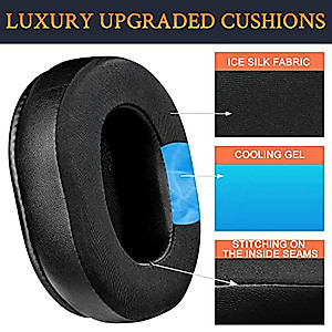 SOULWIT Cooling-Gel Earpads Replacement for Razer BlackShark V2/BlackShark V2 Pro Gaming Headset (Do Not fit New Blackshark V2 Pro, 2023 Edition), Ear Pads Cushions with Noise Isolation Foam