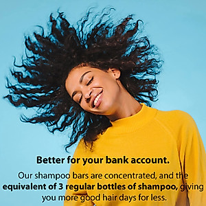 Truth & Love Beauty Lavender Lemon Shampoo Bar for Limp Oily Hair - Sustainable, Plastic Free, Eco-Friendly, Cruelty Free, Organic Natural Ingredients, Zero Waste. 3oz