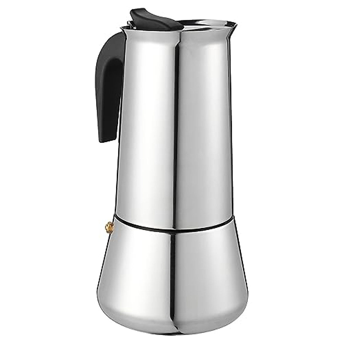 SECFOU 1pc Stainless Steel Pot Espresso Roast Ground Coffee Juice Container Whistling Teapots Italian Coffee Maker Stove Top Teapots Coffee Maker Pot Tea Stovetop Espresso Coffee Pot