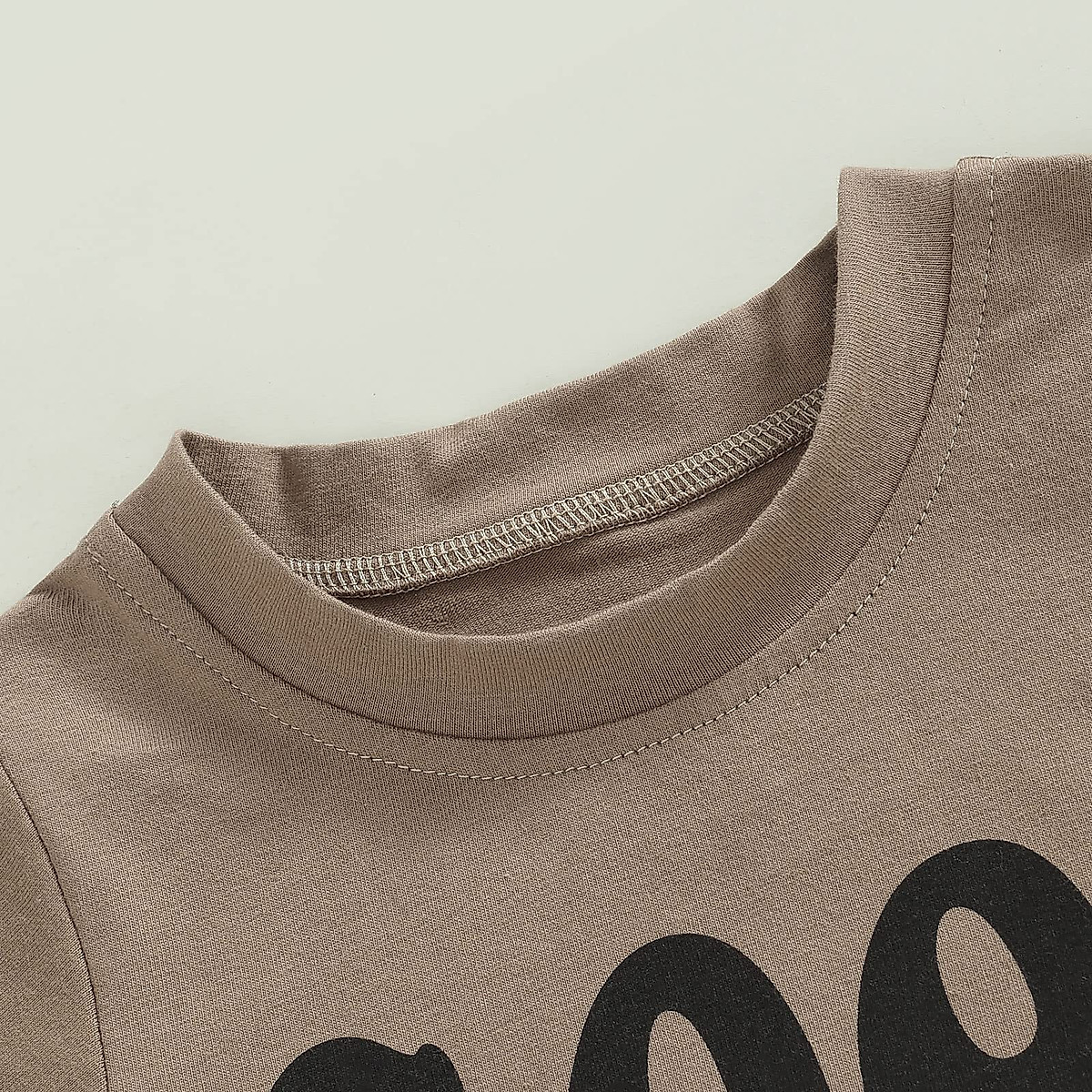 Bagilaanoe Summer Outfits Toddler Baby Boys Letter Printed Short Sleeve T-Shirt Tops and Shorts Pants 2PCS Clothes Set (Coffee, 0-6 Months)