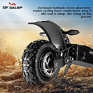 Electric Kick Scooter High Power Dual Drive 5600W Motor,Up to 50 MPH & 60 Miles Range, 11" Vacuum Off-Road Tire, Adult Electric Scooter with Foldable Seat Removable