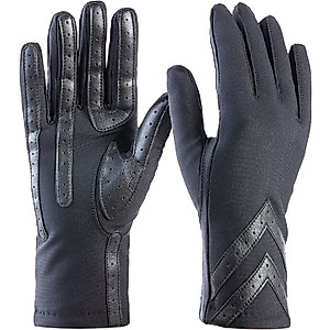 isotoner smarTouch SPANDEX Cold Weather Gloves with Spandex and a Warm Fleece Lining sm/md