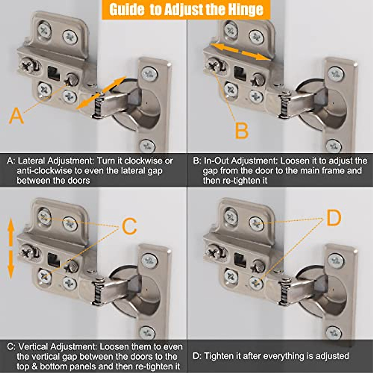 VINGLI White Pantry Cabinet, Tall Kitchen Pantry Storage Cabinet, Freestanding Pantry Cupboard, 2 Door Pantry for Laundry Room, Kitchen, Apartment