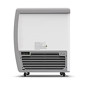 Koolmore 26 inch Commercial Ice Cream Dipping Cabinet Display Case, 4 Large Displayed Tubs, 2 Storing Tube, Sliding Glass Door, Rolling Wheels and Lockable Breaks [5.7 Cu. Ft.] (KM-ICD-26SD) White