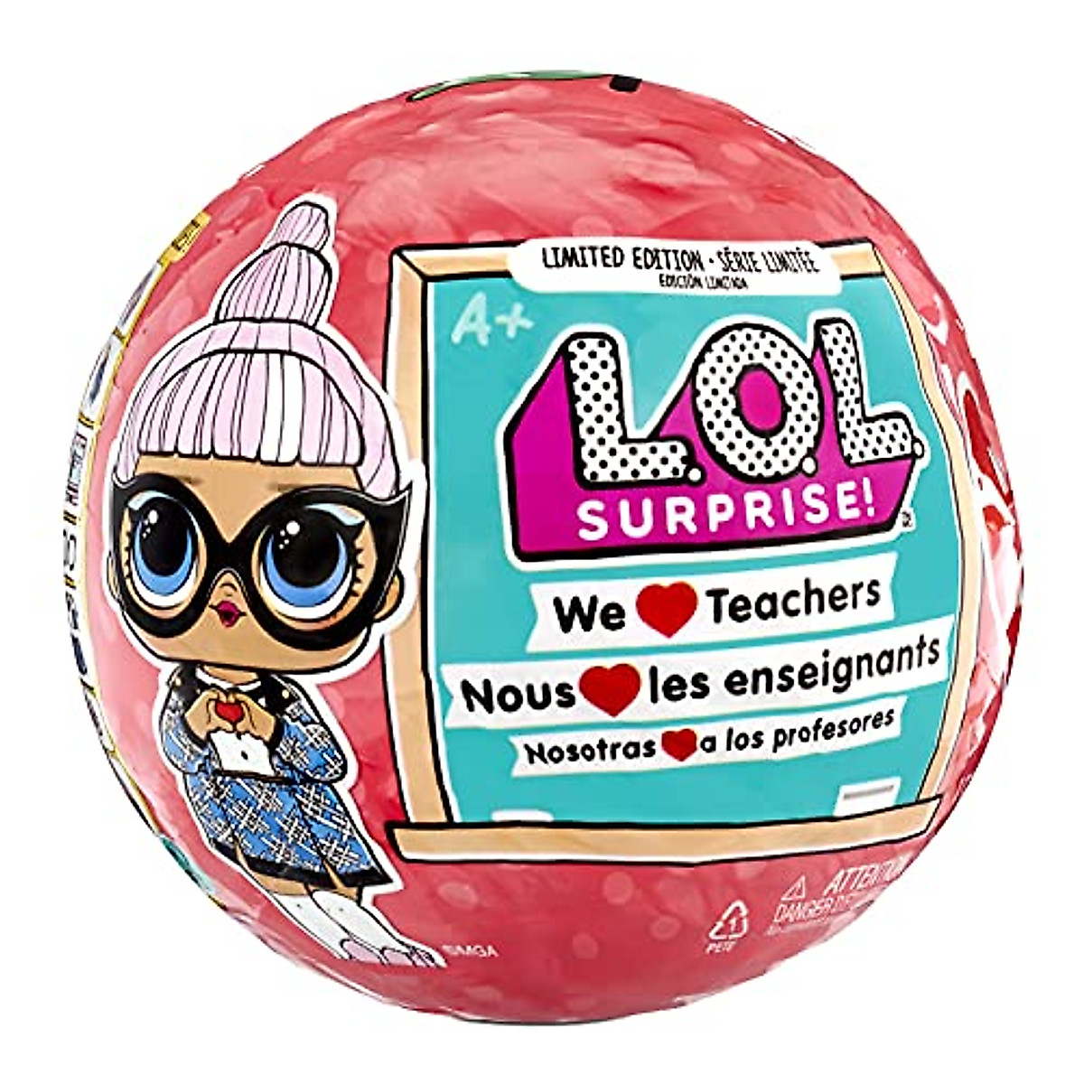 L.O.L. Surprise! MGA Cares Collectible, 7+ Surprises Limited Edition Teachers Appreciation Doll with School Themed Accessories, Gift for Kids, Toys for Girls Boys Ages 4 5 6 7+ Years Old
