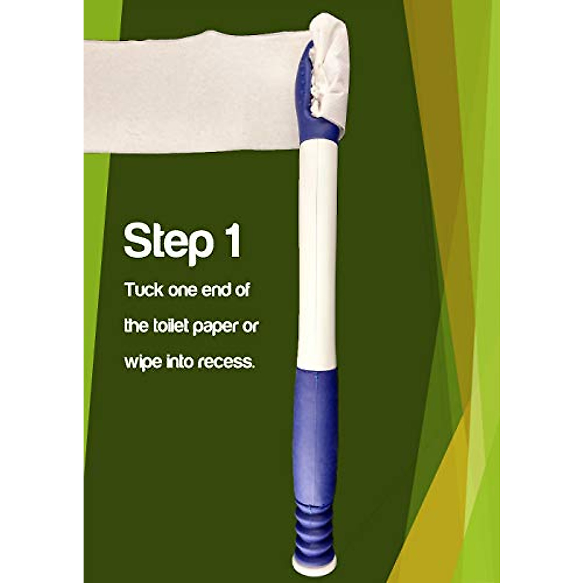 Self-Assist Toilet Wiping Aid Tool - Wiping Aid for Range of Motion Assistance, Toilet Assistance for Elderly - Long Reach Comfort Wipe (Color May Vary) by BodyHealt