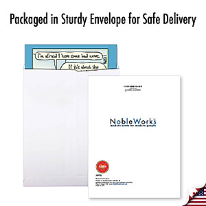 NobleWorks - Big Funny Birthday Greeting Card 8.5 x 11 Inch with Envelope (1 Pack) Large Jumbo Bday Bad News J9770