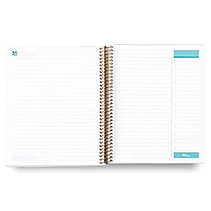 Erin Condren 8.5" x 11" Spiral Bound Productivity Notebook - Rainbow Heart. 160 Lined Page & To Do List Organizer Notebook. 80Lb Thick Mohawk Paper. Stickers Included